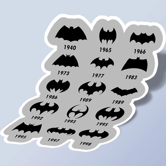 خرید و قیمت استیکر Batman symbol evolution | ترب