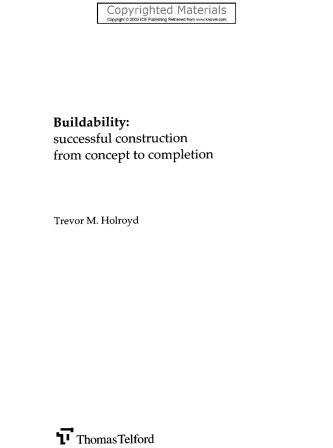 خرید و قیمت دانلود کتاب Buildability : successful construction from ...