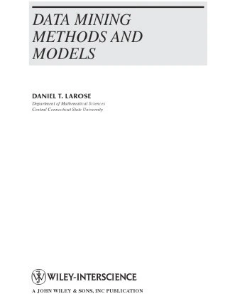 خرید و قیمت دانلود کتاب Data Mining Methods and Models 2006 | ترب
