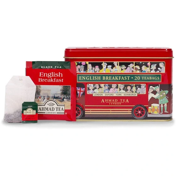 خرید و قیمت چای احمد با جعبه فلزی قرمز – مدل اتوبوس لندن [Ahmad Tea] | ترب