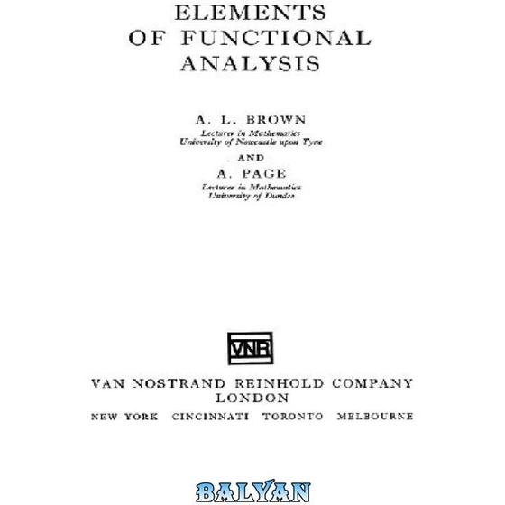 خرید و قیمت دانلود کتاب Elements of functional analysis | ترب