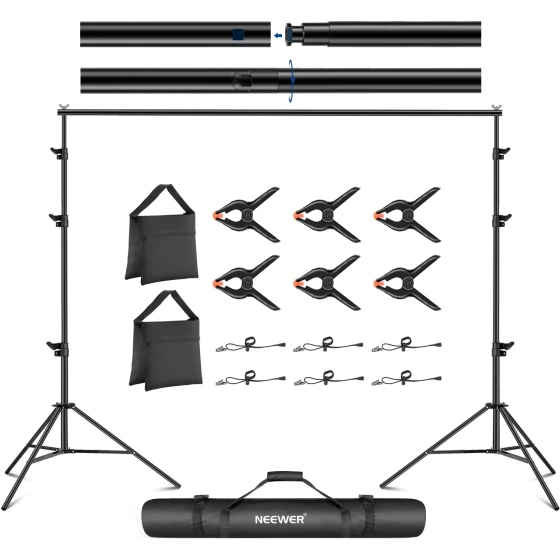 خرید و قیمت سه پايه فون پرتابل نیور NEEWER Backdrop Stand Kit | ترب