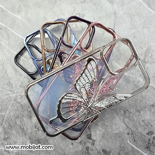 خرید و قیمت قاب پروانه ای آکواریومی بدون محافظ لنز آیفون IP14 PROMAX | ترب