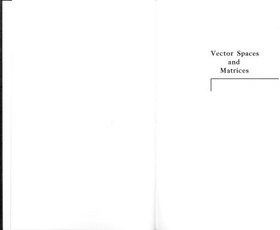 خرید و قیمت دانلود کتاب Vector Spaces and Matrices 1957 | ترب