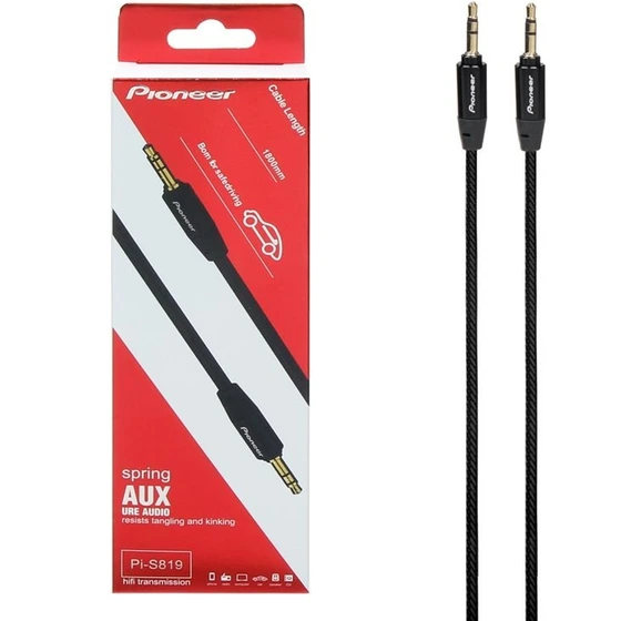 خرید و قیمت کابل صدا 1.8 متری pioneer AUX مدل Pi-S819 - مشکی | ترب