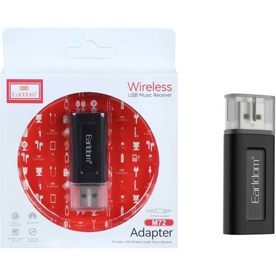 خرید و قیمت دانگل بلوتوث Earldom مدل ET-M72 - مشکی | ترب