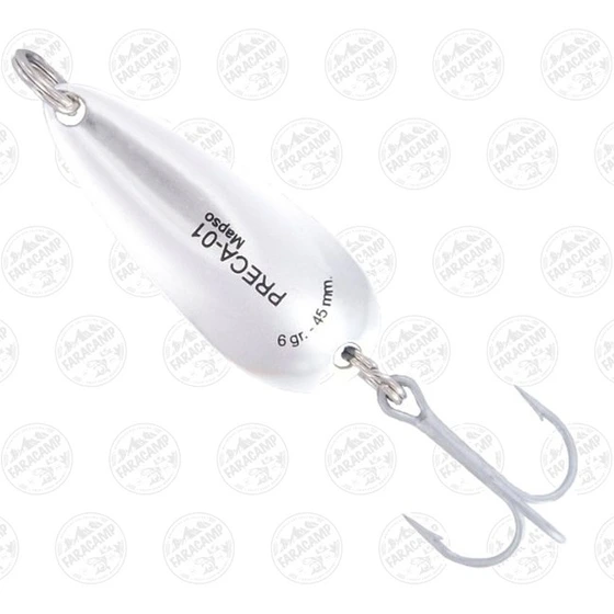 خرید و قیمت قاشقک ماهیگیری نقره ای مپسو ۹۰ میلیمتر ۲۰ گرم MAPSO Preca ...