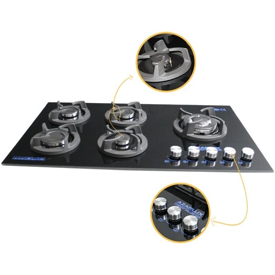 خرید و قیمت اجاق گاز صفحه ای آذرلوکس مدل G05NL-S10B | ترب