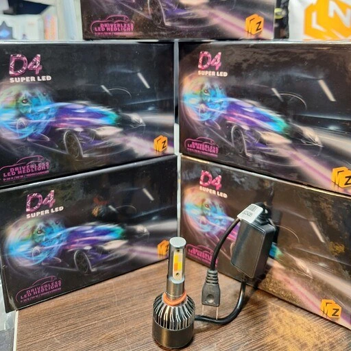 خرید و قیمت هدلایت D4 (4رنگ) پایه 9005 شرکت MZM یک سال گارانتی | ترب