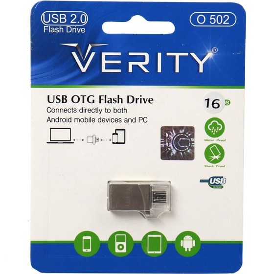 خرید و قیمت فلش مموری OTG وریتی مدل O502 ظرفیت 16 گیگابایت | ترب