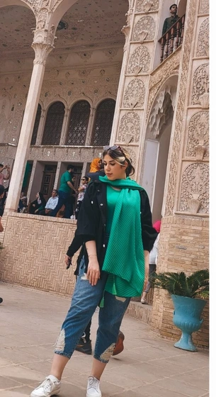 خرید و قیمت شال پلیسه طیف سبز - سبز تیره | ترب