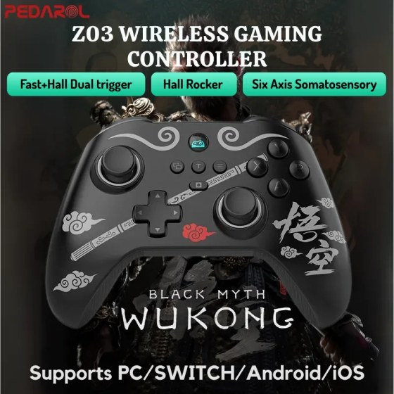 خرید و قیمت دسته بازی بی‌سیم Z03 نسخه Myth Sun Wukong با ژیروسکوپ 6 ...