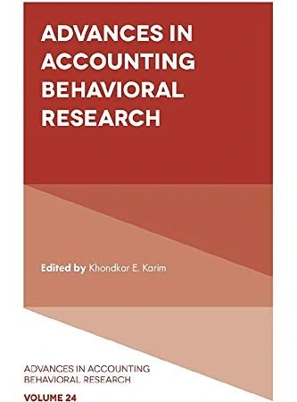 خرید و قیمت دانلود کتاب Advances in Accounting Behavioral Research 2021 ...