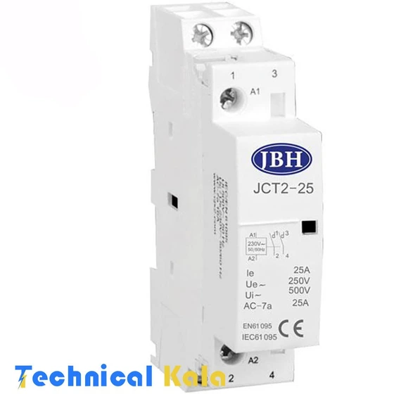 خرید و قیمت کنتاکتور تک فاز دوپل 25A اتوماتیک 220VACدو باز JBH مدل ( JRCT-25-2P-220V ) | ترب