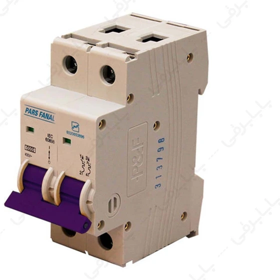 خرید و قیمت کلید مینیاتوری دو پل 40 آمپر DC پارس فانال مدل C40-10K-PFN-16-2P | ترب