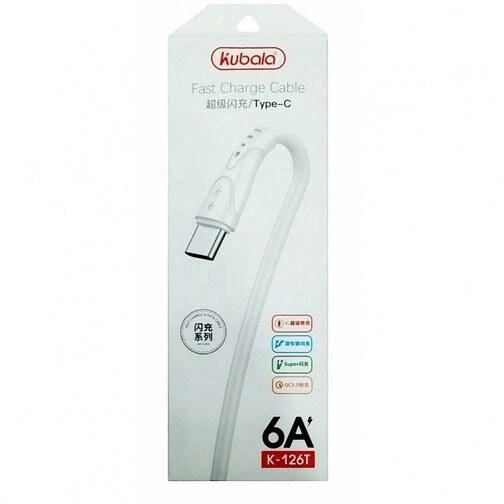 خرید و قیمت کابل شارژ تایپ سی مدل Kubala K-126T | ترب