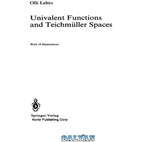 خرید و قیمت دانلود کتاب Univalent functions and Teichmuller spaces | ترب