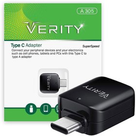 خرید و قیمت مبدل USB به Verity Type C مدل A305 | ترب
