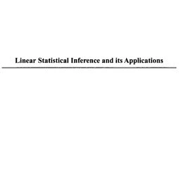 خرید و قیمت دانلود کتاب Linear statistical inference and its applications 2d ed | ترب