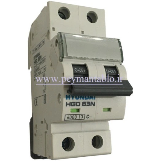 خرید و قیمت کلید مینیاتوری دوپل 20 آمپر هیوندای مدل HGD 63N 6KA | ترب