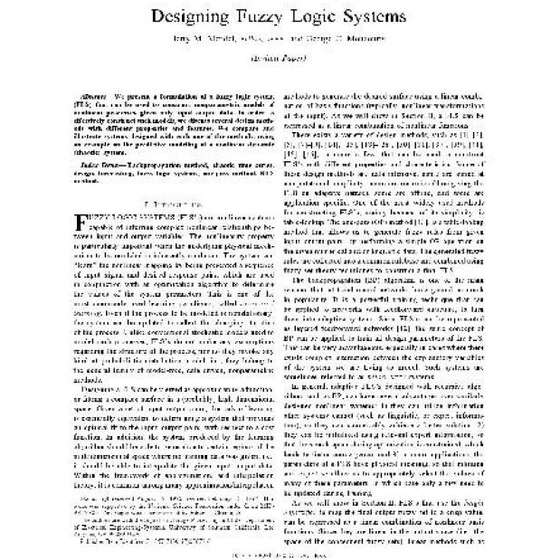 خرید و قیمت دانلود کتاب Designing fuzzy logic systems | ترب