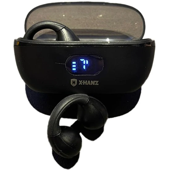 خرید و قیمت هندزفری بلوتوثی X-HANZ مدل JE08 با فناوری تثبیت در گوش و محفظه شارژ 350 میلی‌آمپر | ترب