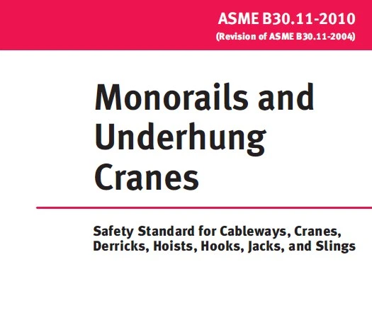 خرید و قیمت ASME B30.11- 2010 - جرثقیل‌های سقفی مونوریل- Monorails And Underhung Cranes | ترب