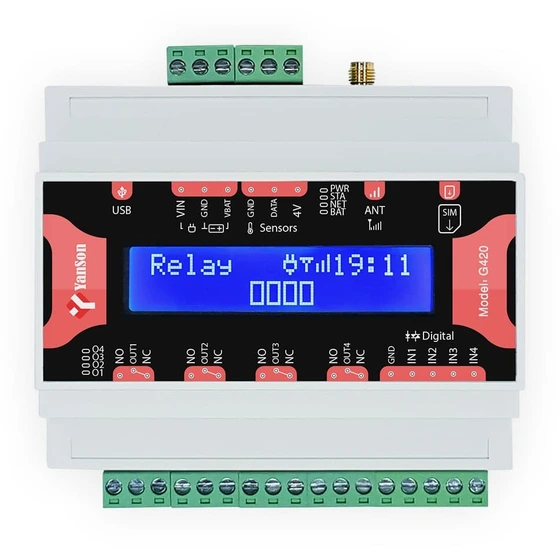خرید و قیمت کنترلر پیامکی سیمکارتی چهار کانال YanSon مدل G420 | ترب