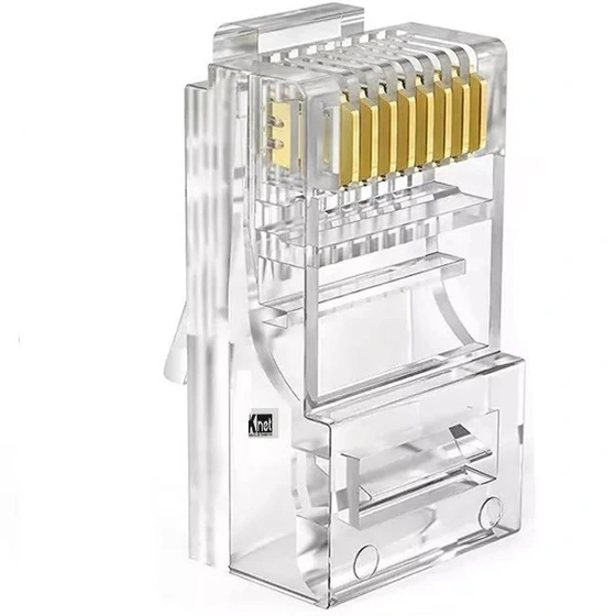 خرید و قیمت سوکت شبکه Knet CAT6 UTP شفاف بسته 100 عددی | ترب