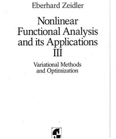 خرید و قیمت دانلود کتاب Nonlinear Functional Analysis and Its Applications III 1985 | ترب