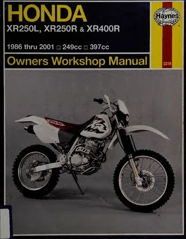 خرید و قیمت دانلود کتاب Haynes Honda XR250/400 Owners Workshop Manual 2001 | ترب