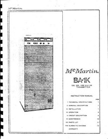 خرید و قیمت دانلود کتاب MCMARTIN BA-1K 250,500,1000 Watt AM (broadcast ...