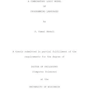 خرید و قیمت دانلود کتاب A Combinatory Logic Model of Programming ...