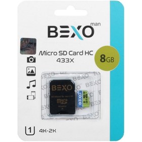 خرید و قیمت کارت حافظه microSDHC بکسو مدل 433X کلاس 10 استاندارد UHS-I U1 سرعت 65MBps ظرفیت 8 ...
