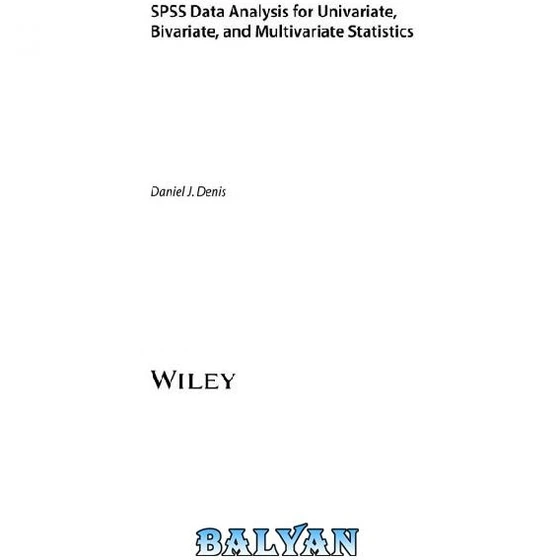 خرید و قیمت دانلود کتاب SPSS Data Analysis for Univariate, Bivariate and Multivariate Statistics ...