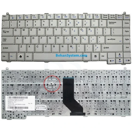 خرید و قیمت کیبورد لپ تاپ LG R480 | ترب