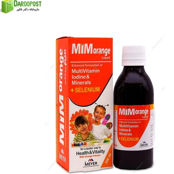 خرید و قیمت شربت میم پرتقالی 200 میل شرکت مایر | Meyer Mim Orange Liquid | ترب