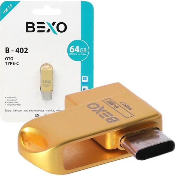 خرید و قیمت فلش 64 گیگ Bexo B-402 USB3 OTG Type-C Silver | ترب