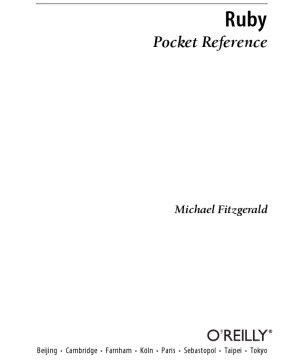 خرید و قیمت دانلود کتاب Ruby Pocket Reference 2007 | ترب