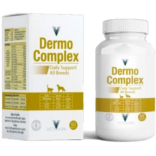 خرید و قیمت قرص تقویت کننده پوست و مو وتمارک Vetmark Dermo Complex ...