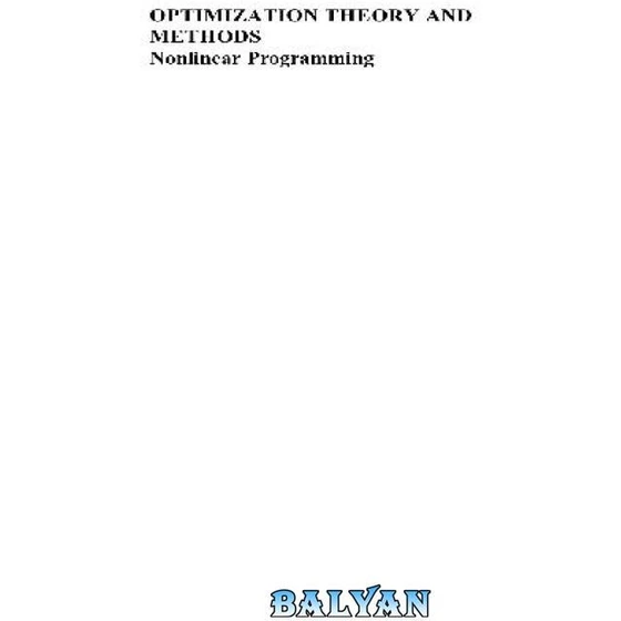 خرید و قیمت دانلود کتاب Optimization Theory And Methods Nonlinear Programming ترب