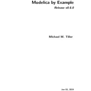 خرید و قیمت دانلود کتاب Modelica by Example [v0.6.0] 2019 | ترب