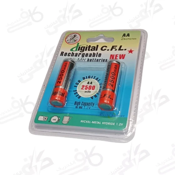 خرید و قیمت باتری قلمی شارژی C.F.L مدل 2500mAh (2تایی) - موبایل آبان | ترب