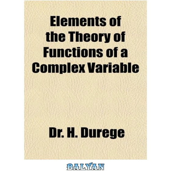 خرید و قیمت دانلود کتاب Elements Of The Theory Of Functions Of A