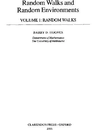خرید و قیمت دانلود کتاب Random Walks and Random Environments: Volume 1: Random Walks 1995 | ترب