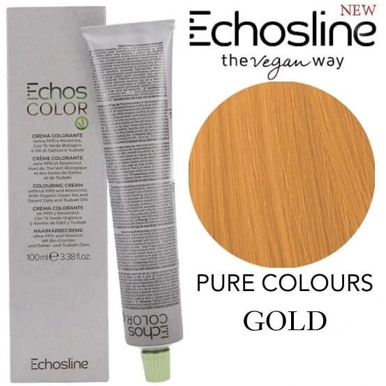 خرید و قیمت رنگ مو وگان اچ اس لاین سری pure colors رنگ طلایی حجم 100 ...