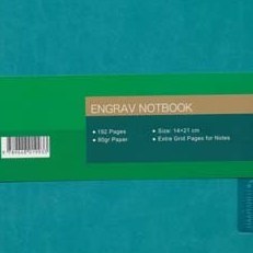 خرید و قیمت دفتر یادداشت خط دار ENGRAV (طرح برج ایفل،آبی)،(ترمو) | ترب