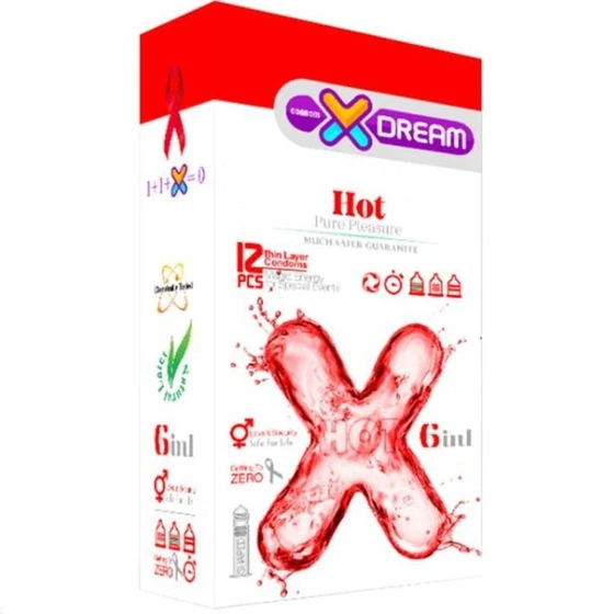 خرید و قیمت کاندوم ایکس دریم (Xdream) مدل HOT 6in1 بسته 12 عددی | ترب
