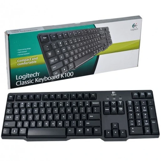 خرید و قیمت کیبورد لاجیتک مدل K100 Classic Logitech K100 (آکبند-پورت ...