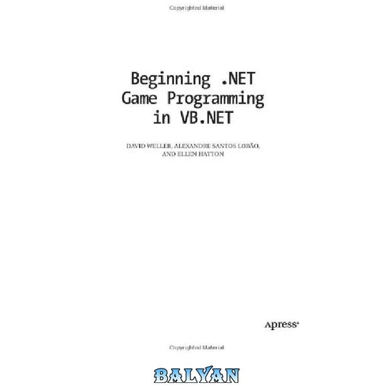 خرید و قیمت دانلود کتاب Beginning Net Game Programming In Vb Net ترب